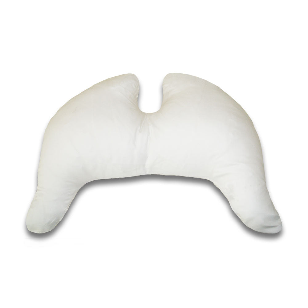Wing shaped satin cotton sleeping pillow with Memory-Foam-Flakes Inner ...